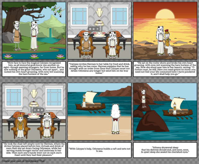Free: Odyssey Final Project - Calypso Storyboard par ashinorman20 ...
