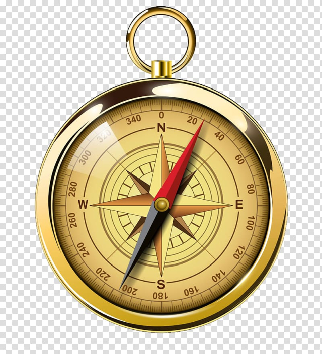Free: Of round direction compass, Compass rose Map, compass transparent ...