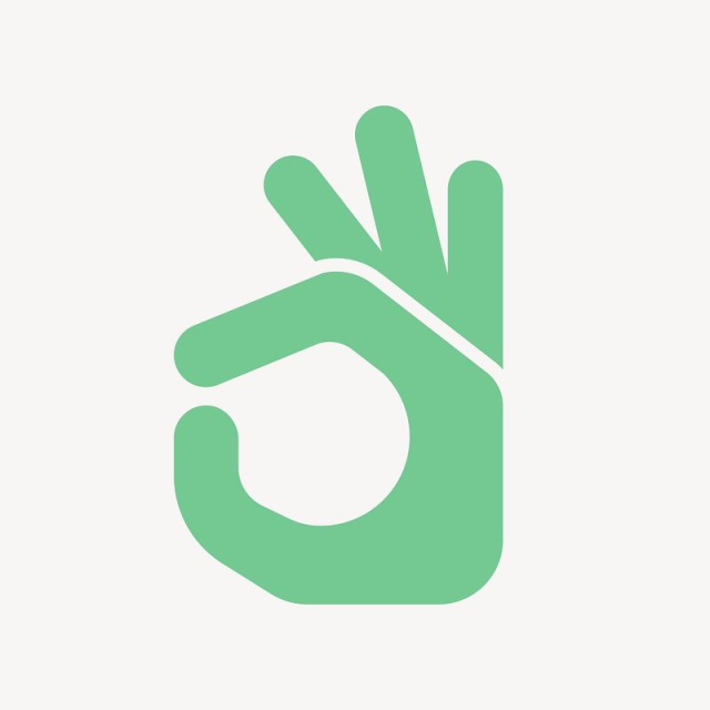 Free: Okay hand icon, green flat | Free Icons - rawpixel - nohat.cc