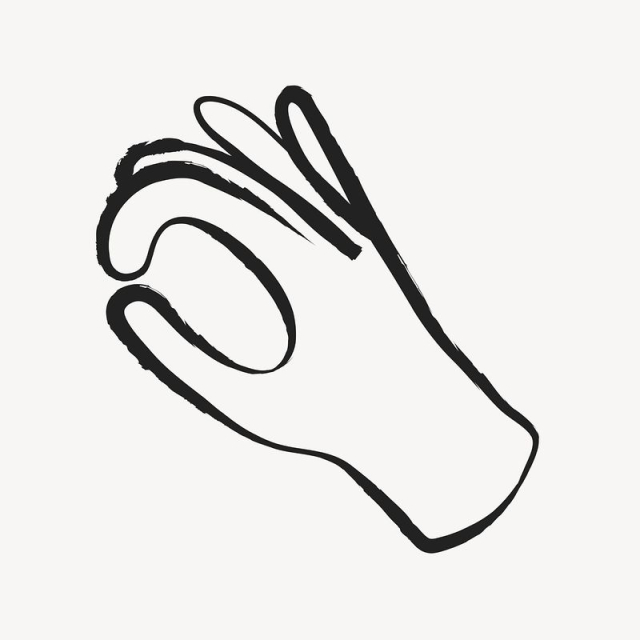 Free: Okay hand sign sticker, cute | Free PSD Illustration - rawpixel ...