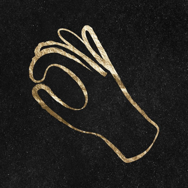 Free: Okay hand sign sticker, gold | Free PSD Illustration - rawpixel ...