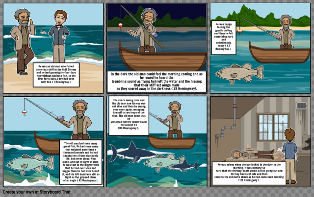 Free: Old Man and the Sea Storyboard par 70f495b6 - nohat.cc