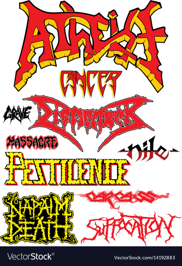 Free: Old school death metal vector image - nohat.cc
