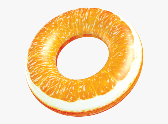 Free: Orange Beach & Pool Tube - Transparent Background Pool Float Png ...