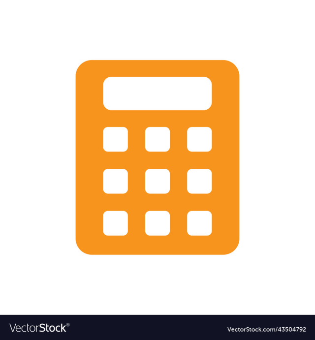 Free: orange calculator solid icon - nohat.cc