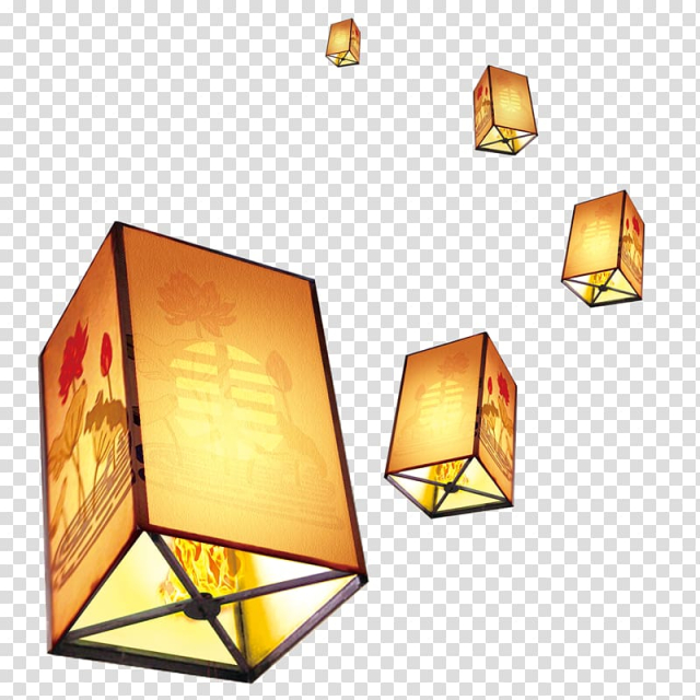 Free: Orange floating lanterns, Light Lantern, lantern transparent ...