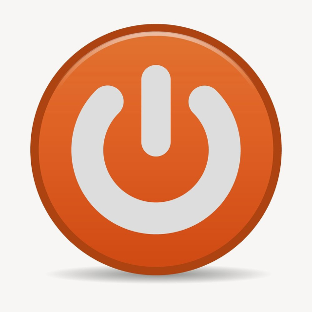 Free: Orange power button icon clipart, | Free PSD - rawpixel - nohat.cc