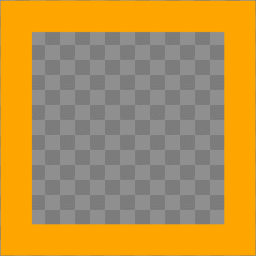 Free: Orange square outline icon - Free orange shape icons - nohat.cc