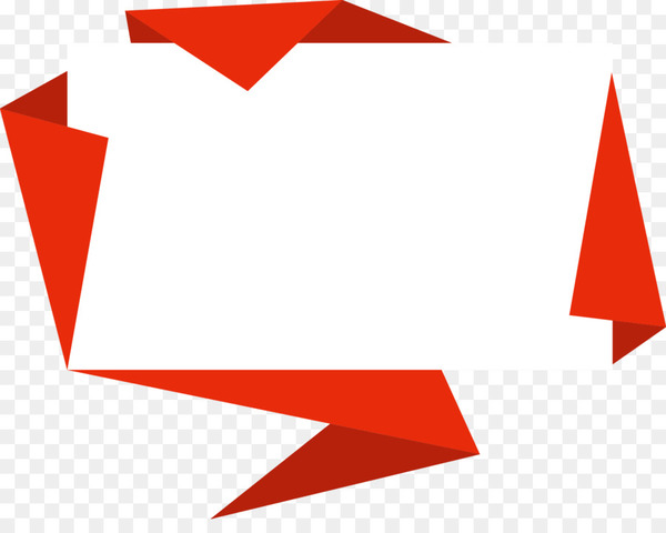 Free: Origami Text box - Vector origami decorative borders - nohat.cc