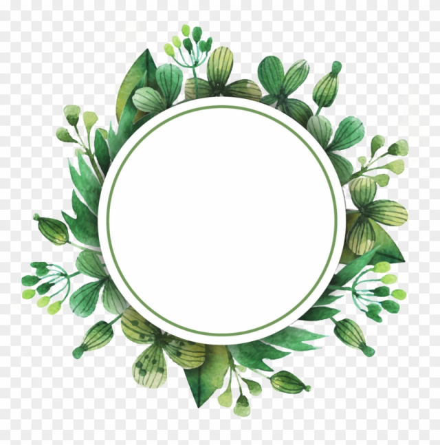 Free: Our Social Mission - Leaf Border Circle Png Vector - nohat.cc
