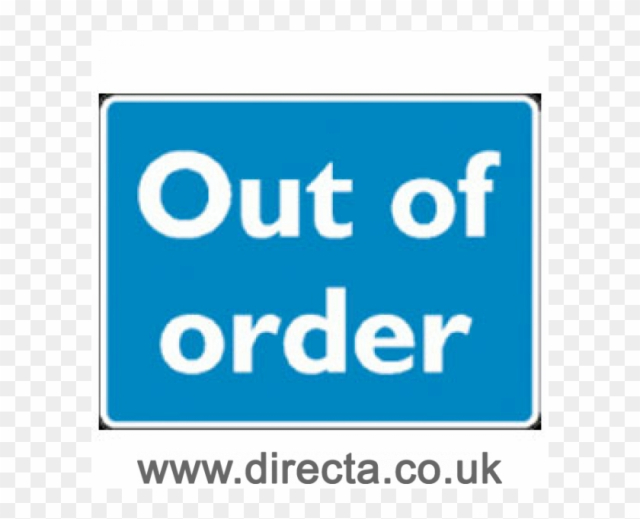 Free: Out Of Order Sign Word Templates Free Word Templates - Drinking ...