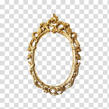 Free: Oval gold frame illustration transparent background PNG clipart ...