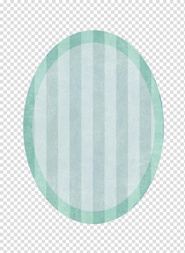 Free: Oval Striped Frame, oval green and grey abstract transparent ...