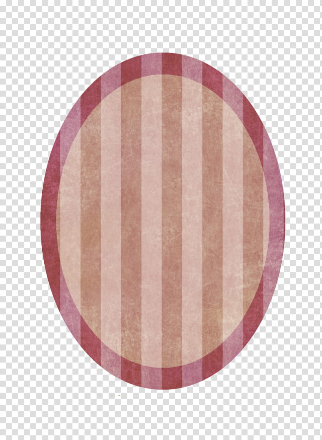 Free: Oval Striped Frame, oval red and brown abstract illustration ...