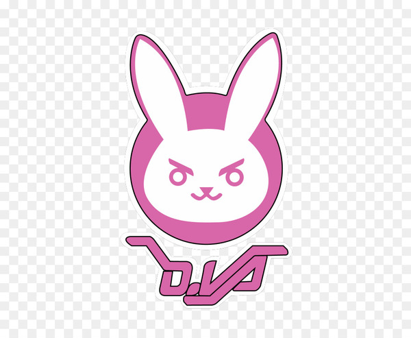 Free: Overwatch T-shirt D.Va Logo Decal - T-shirt - nohat.cc