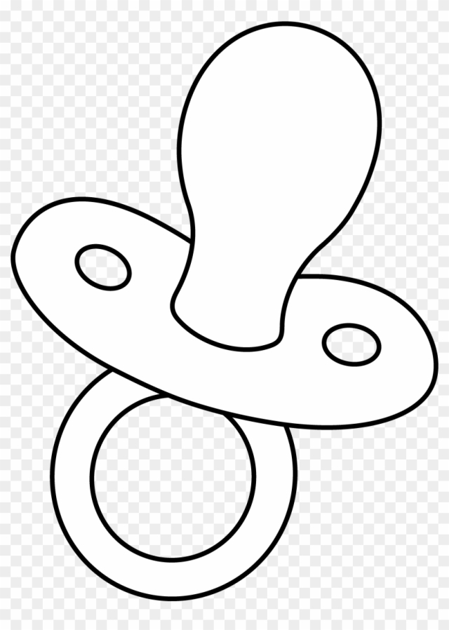 Free: Pacifier Clip Art Free - Baby Shower Stencils - nohat.cc