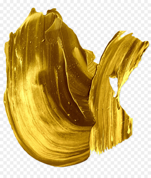 Free: Paint Gold Food coloring - brush stroke - nohat.cc
