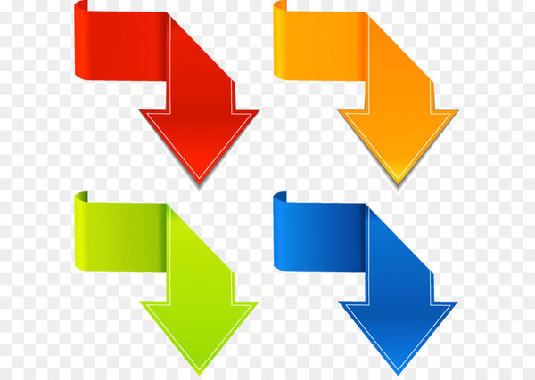 Free: Paper Arrow Sticker Euclidean vector - Origami arrow - nohat.cc