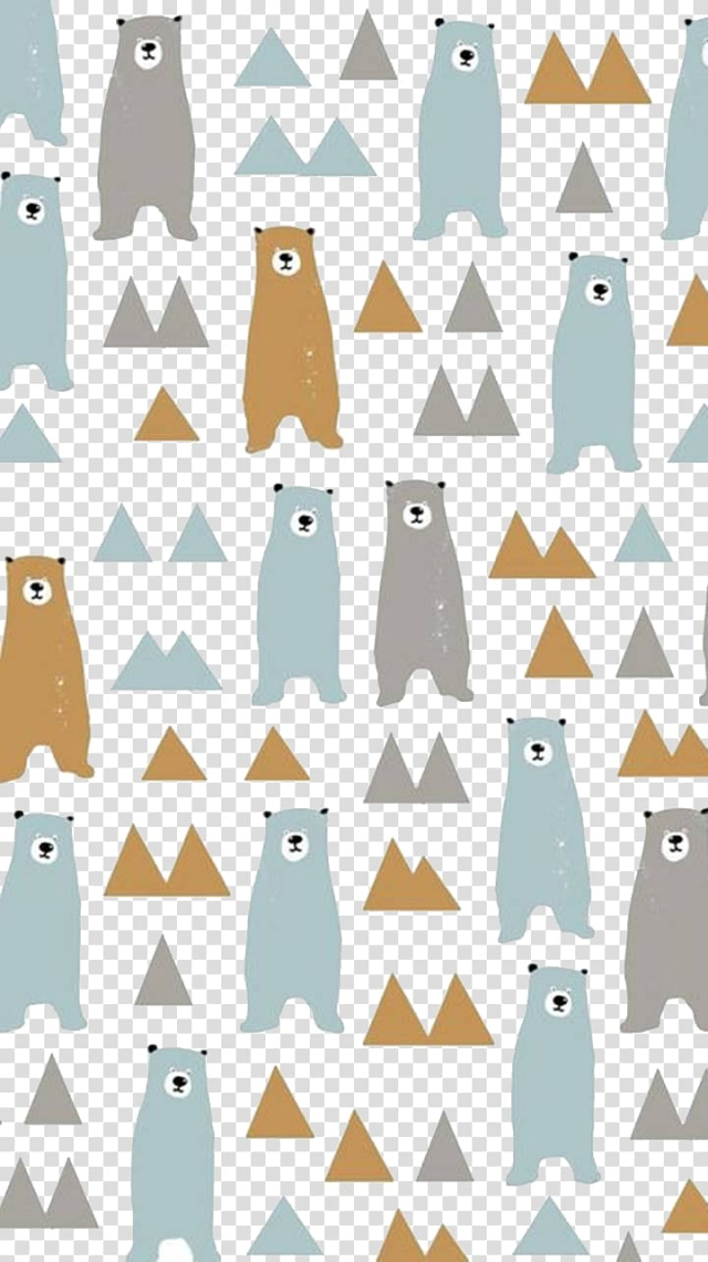 Free: Paper Bear Printing Pattern, Colored bear transparent background ...