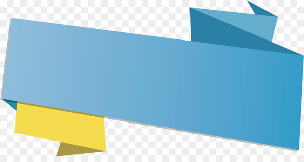 Free: Paper Blue - Blue origami ribbon title box - nohat.cc