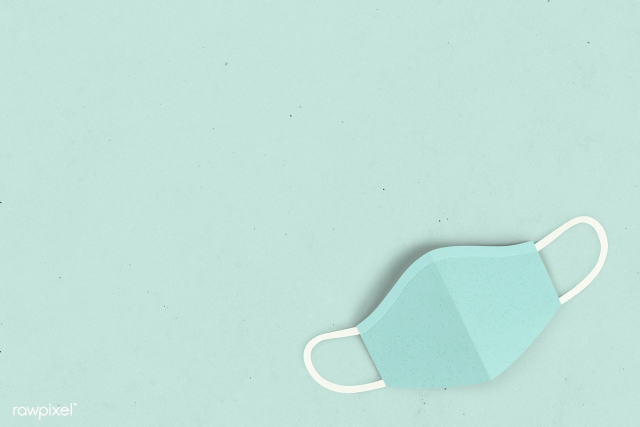 Free: Paper craft green face mask background | Free illustration ...