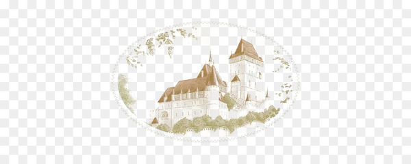 Free: Paper Illustration - Beautiful castle stamp - nohat.cc