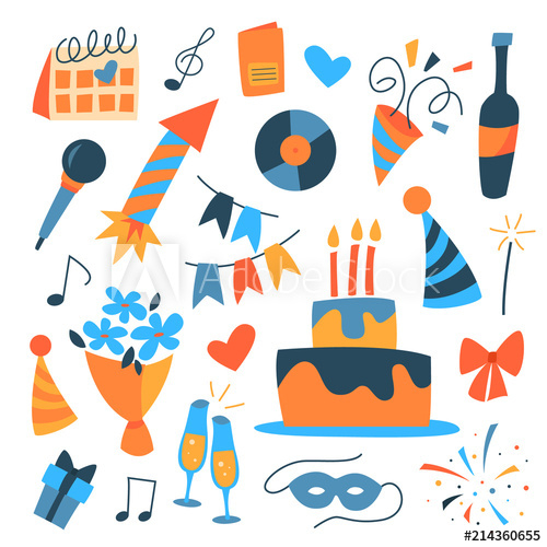 Free: Party icon set - nohat.cc