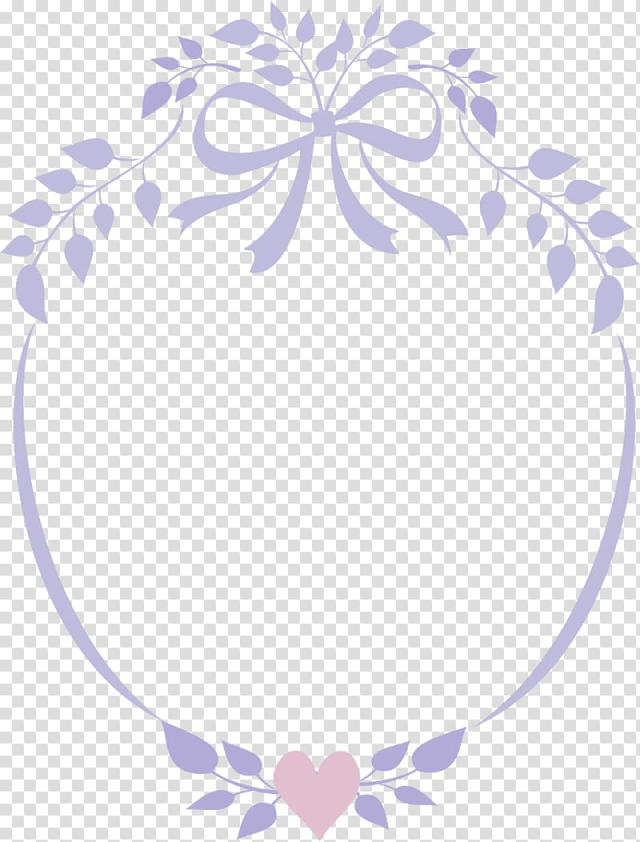 Purple Ribbon Border Clip Art