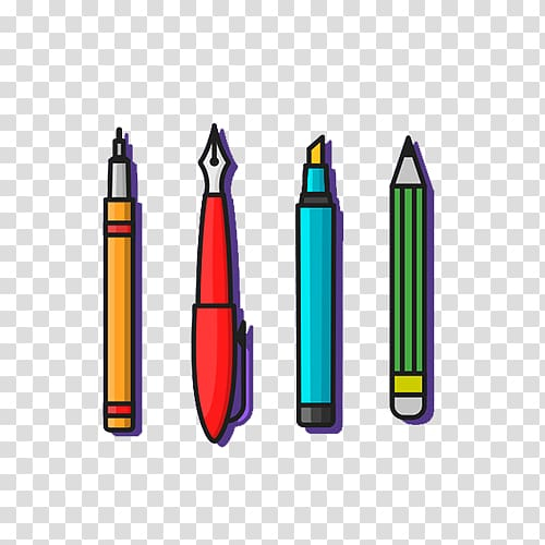 Free: Pen Color Gratis Computer file, Four different color pens ...