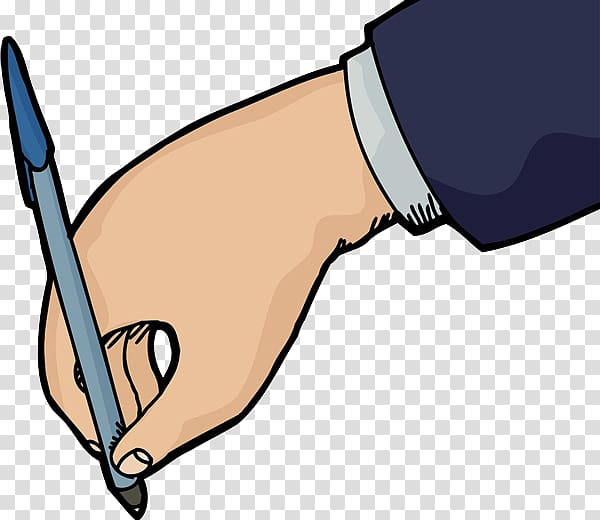 Free: Pen Illustration, An animation hand holding a pen transparent ...