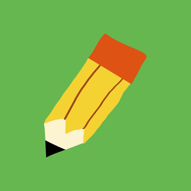 Free: Pencil sticker, cute doodle in colorful | Free Vector ...