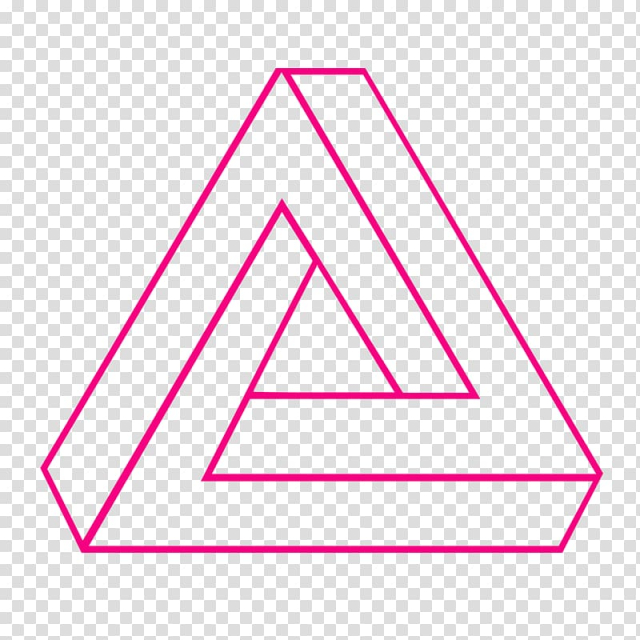 Free: Penrose triangle Geometry Line, triangle transparent background ...