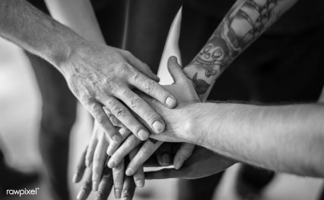 Free: People joined hand together | Free stock photo - 388390 - nohat.cc