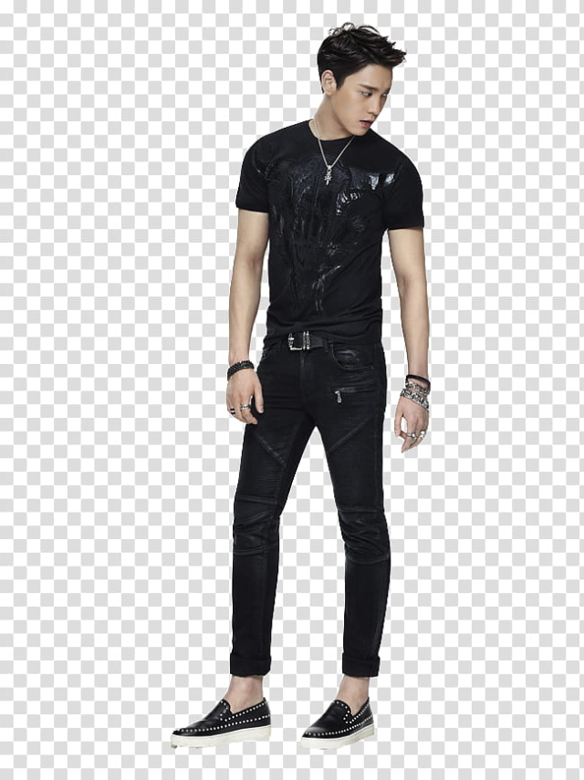 Free: People , man standing and looking side view transparent ...