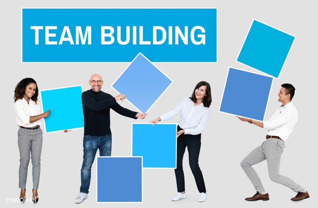 Free: People with team building blocks | Free stock photo - 475494 ...