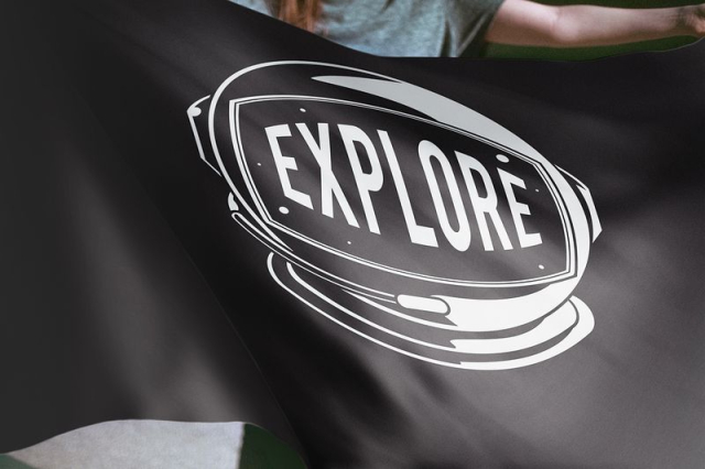 Free: Person holding black explore flag | Free Photo - rawpixel - nohat.cc