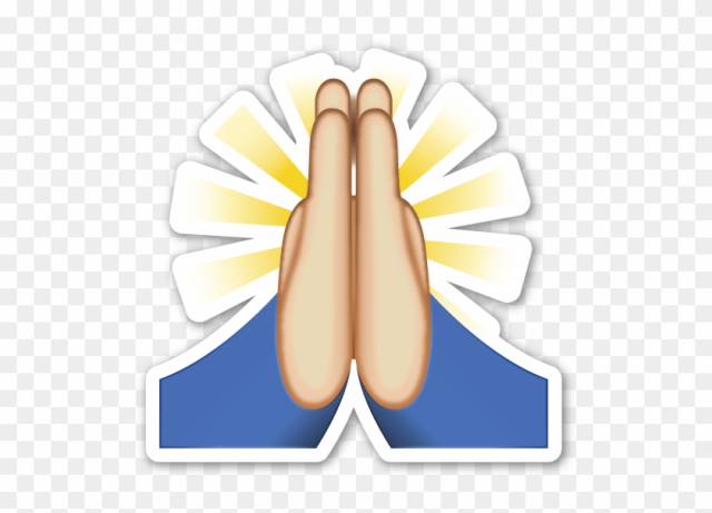 Free: Person With Folded Hands - Pray Hands Emoji Png - nohat.cc