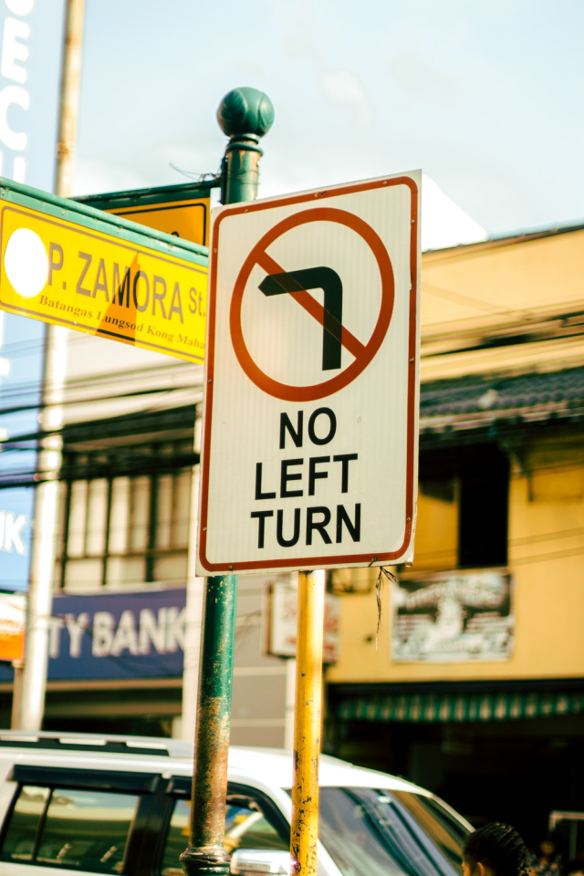 Free: Photo of No Left Turn Signage - nohat.cc
