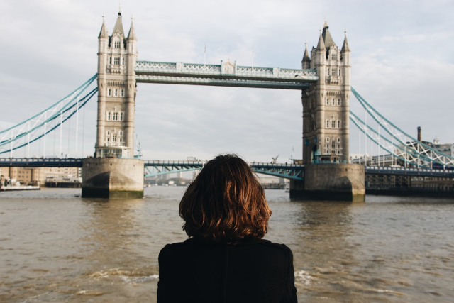 Free: Photo of Person Across the London Bridge - nohat.cc