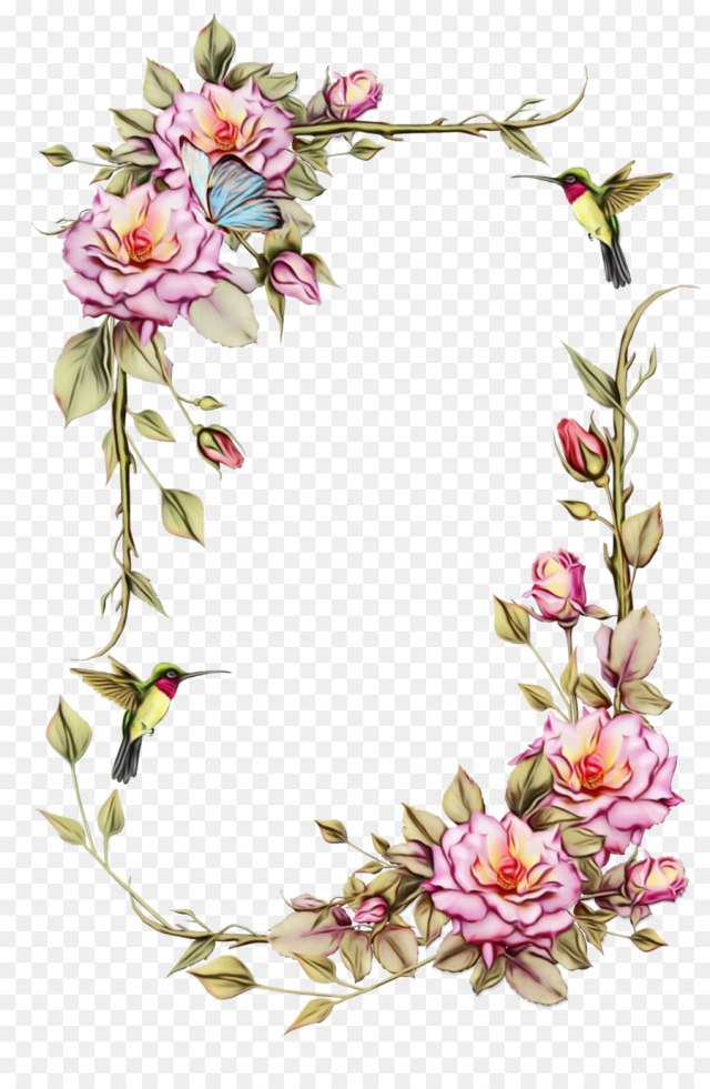 Free: Picture Frames, Flower Frame, Flower, Plant PNG - nohat.cc