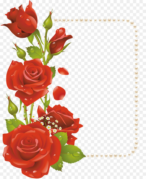 Free: Picture Frames Flower Rose Clip art - flower - nohat.cc