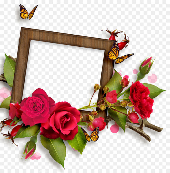 Free: Picture Frames Flower Rose Clip art - rose frame - nohat.cc