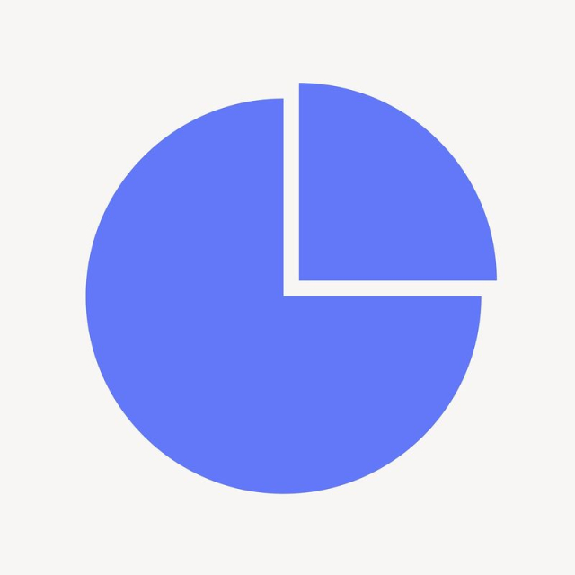 Free: Pie chart icon, blue flat | Free Icons - rawpixel - nohat.cc