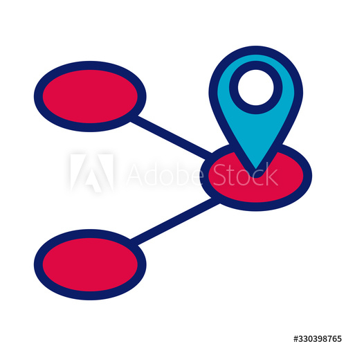 Free: pin pointer location line and fill style icon - nohat.cc