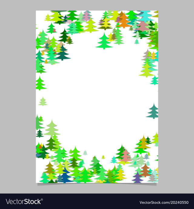 Free: Pine tree pattern presentation template - blank vector image - nohat.cc