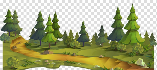 Free: Pine trees digital illustration, Shulin District Cartoon, Forest ...