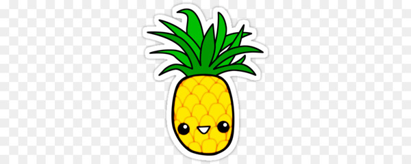 Free: Pineapple Sticker Emoticon Smiley - pineapple - nohat.cc