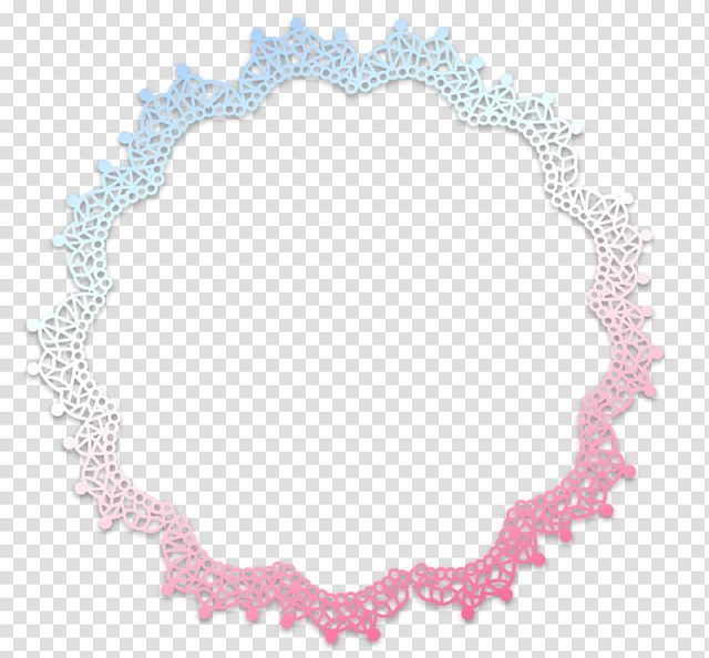 Free: Pink and red frame illustration, Lace Motif, Color lace lace ...