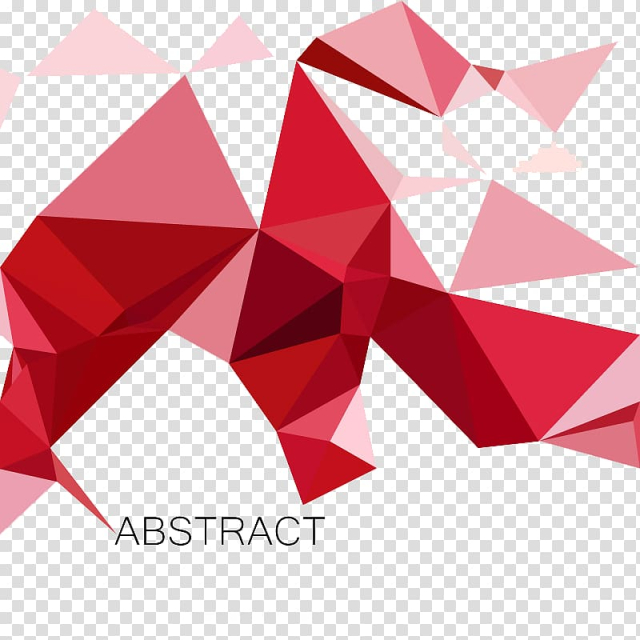 Free: Pink and red geometric abstract illustration, Triangle, Irregular ...