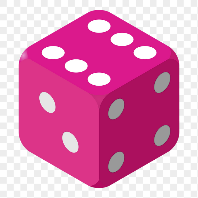 Free: Pink dice png sticker illustration, | Free PNG - rawpixel - nohat.cc
